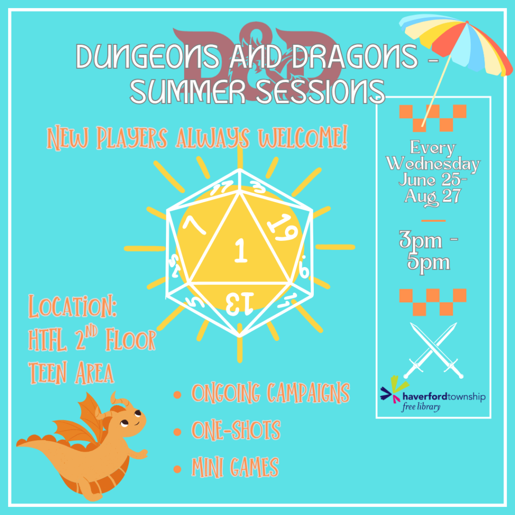 Dungeons & Dragons - Summer Sessions • Haverford Township Free Library
